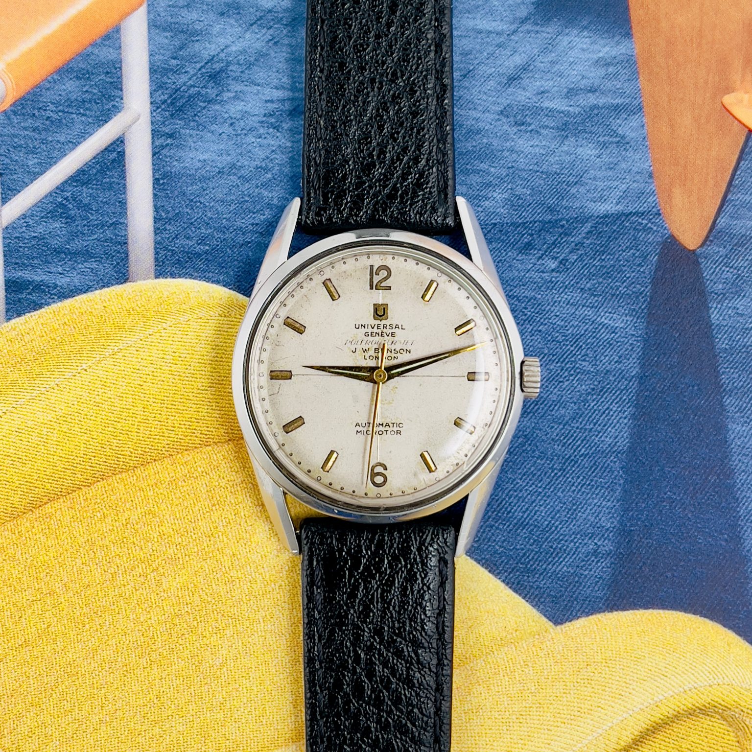 UNIVERSAL GENÈVE POLEROUTER JET J.W. BENSON LONDON CIRCA 1959 - ECY Gallery