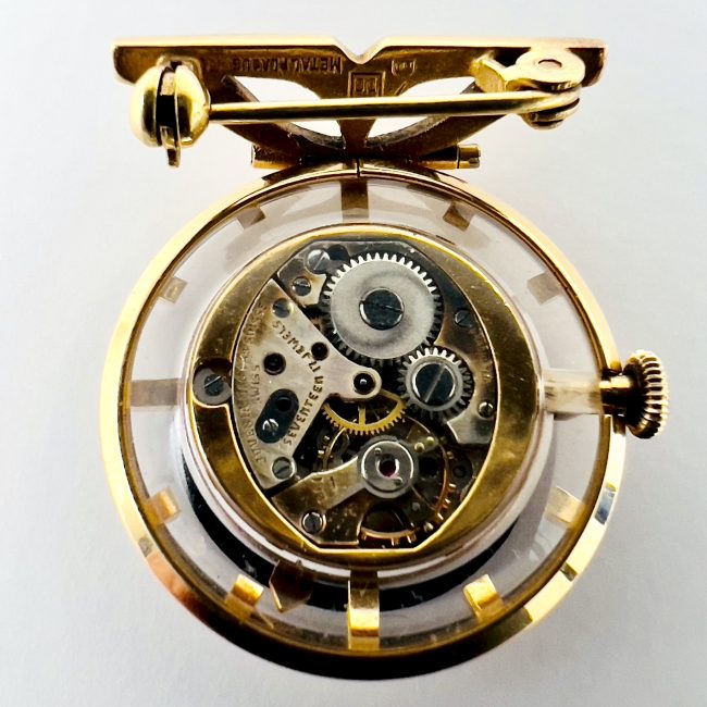 MONTRE BROCHE JUVENIA MYSTÈRE CIRCA 1950 – ECY Gallery