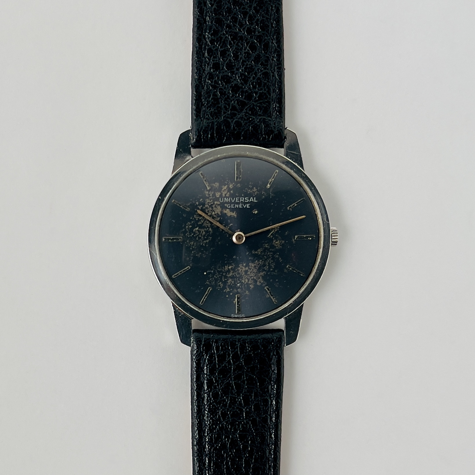 UNIVERSAL Genève BLUE/GREY CIRCA DIAL 1960 - ECY Gallery