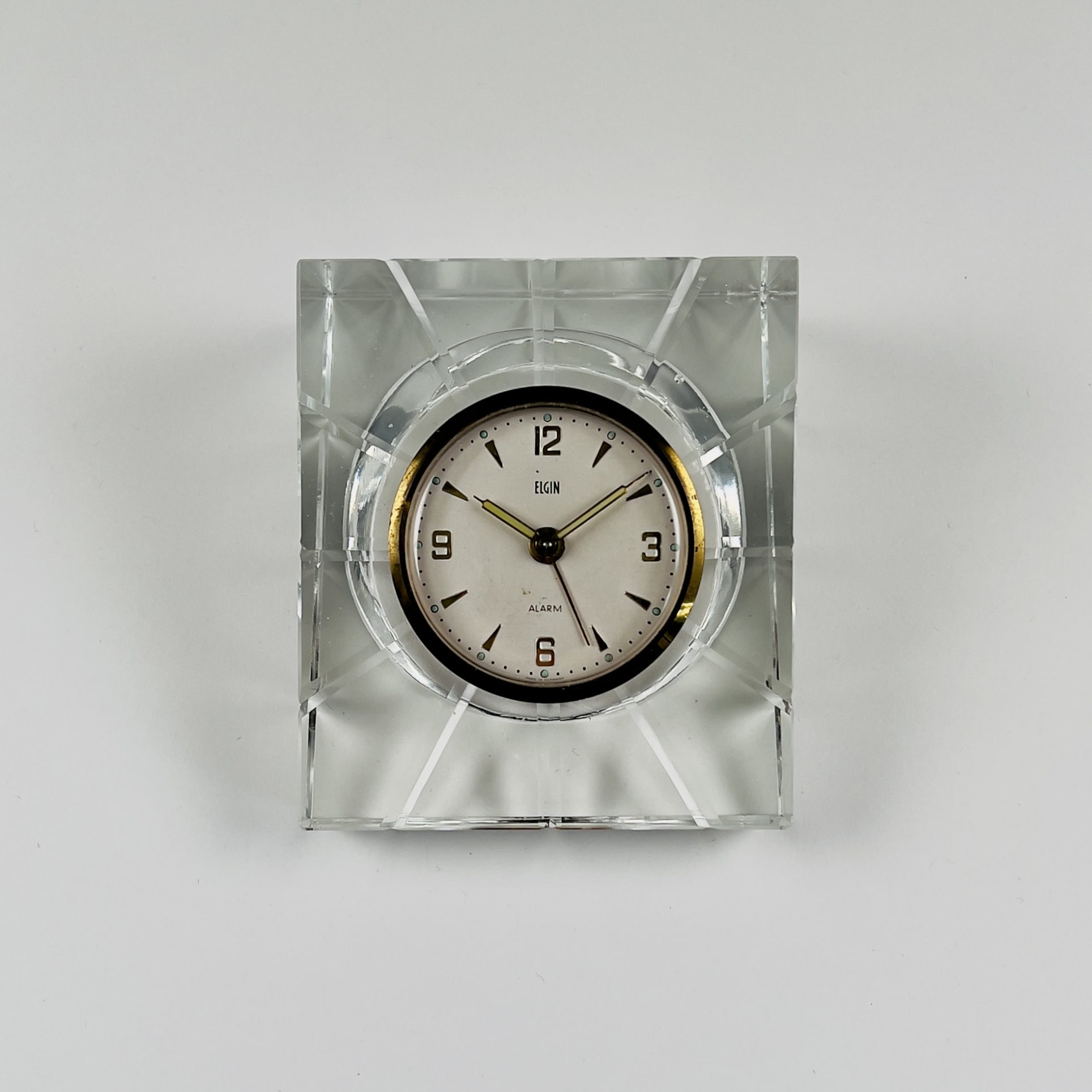 ELGIN GLASS CIRCA CLOCK 1960 - ECY Gallery