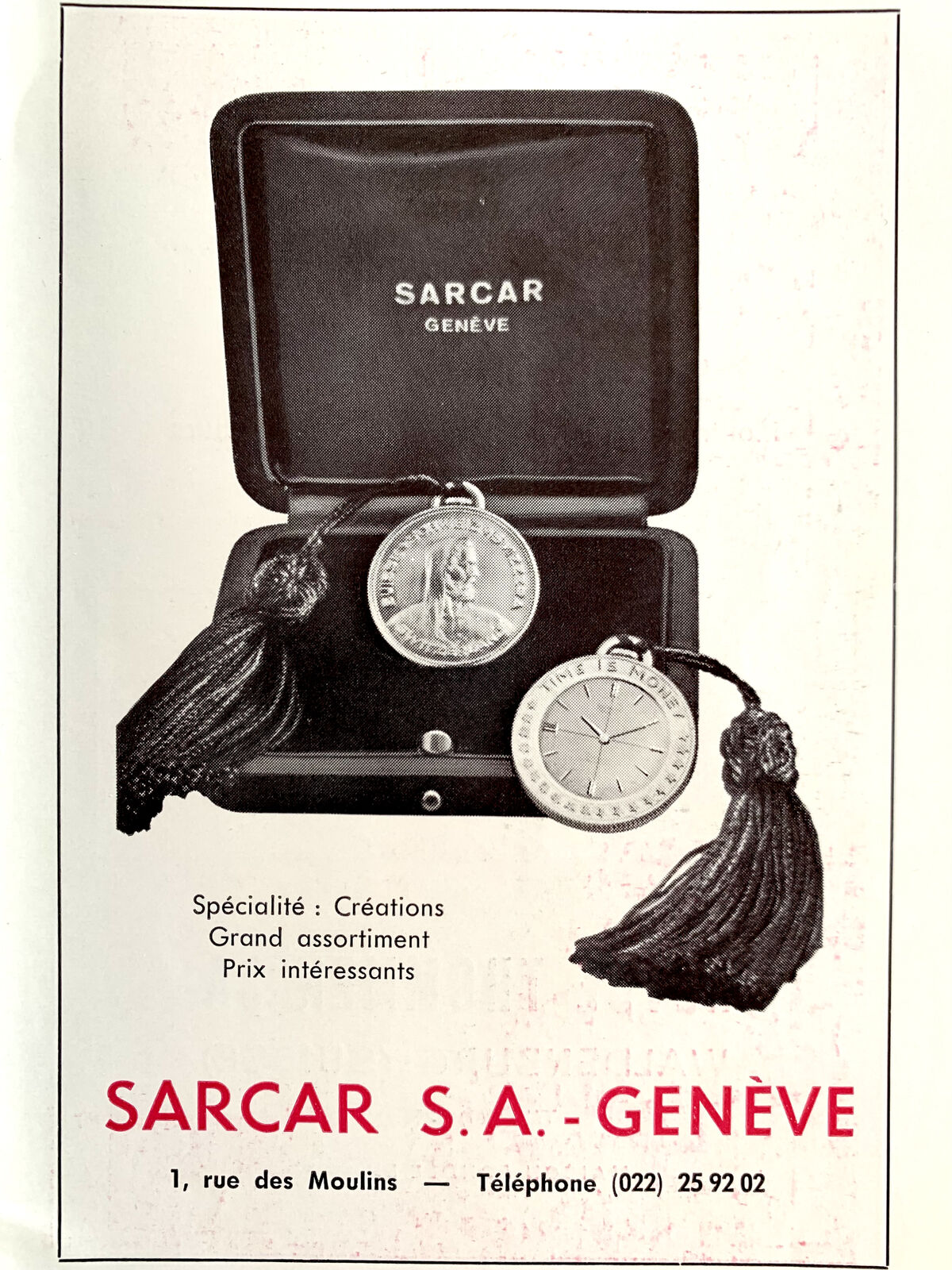 HORLOGE SARCAR GENÈVE CIRCA 1950 – ECY Gallery