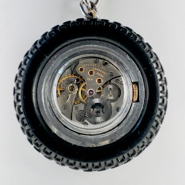 MONTRE PORTE-CLEF PNEU LONGINES CIRCA 1950 – ECY Gallery