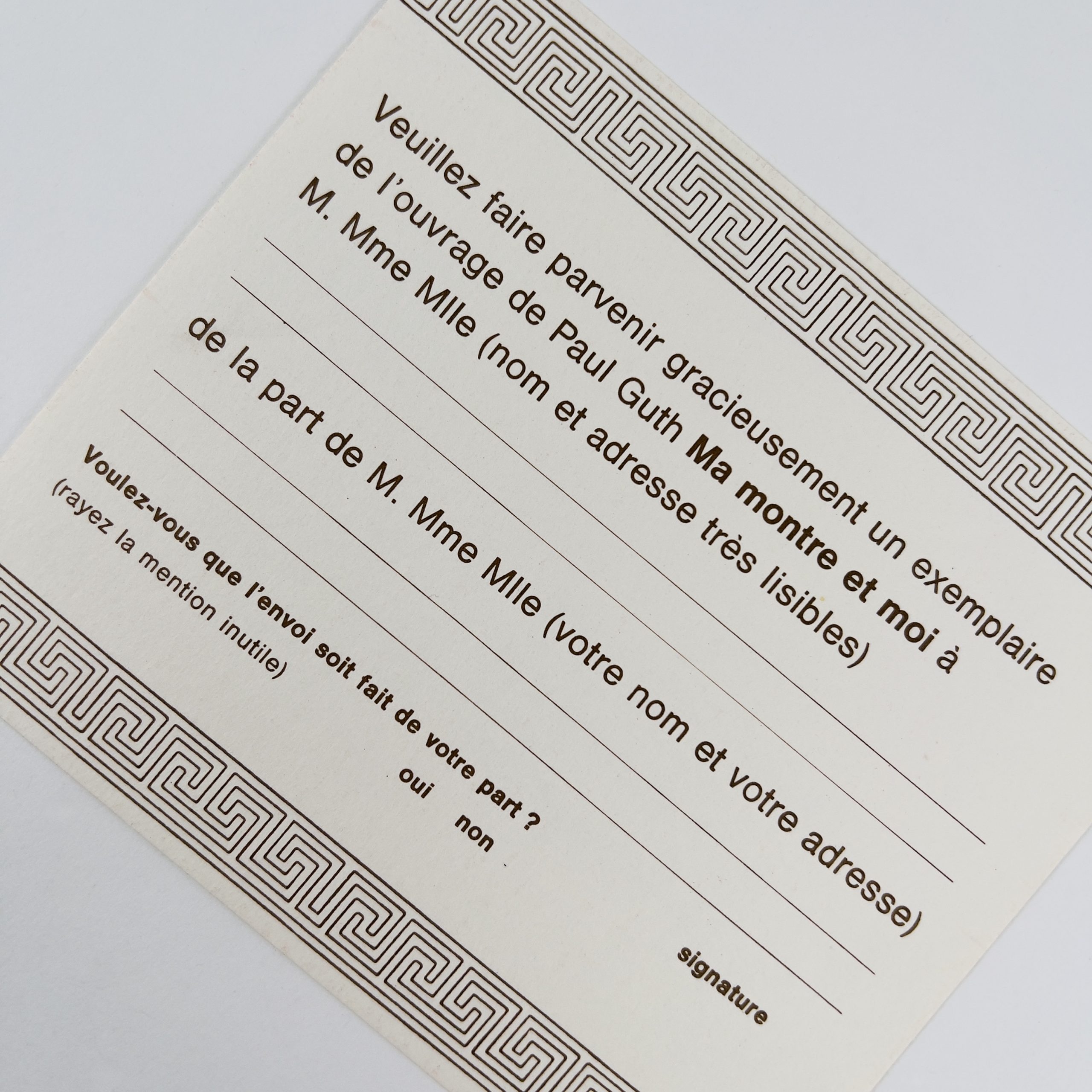 BOOK ZENITH-MA MONTRE ET MOI BY PAUL GUTH 1965 - ECY Gallery