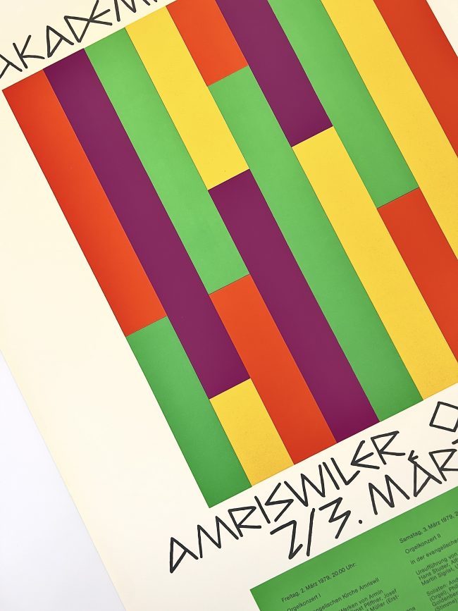 ORIGINAL LITHOGRAPHIC POSTER MAX BILL 1979 - ECY Gallery