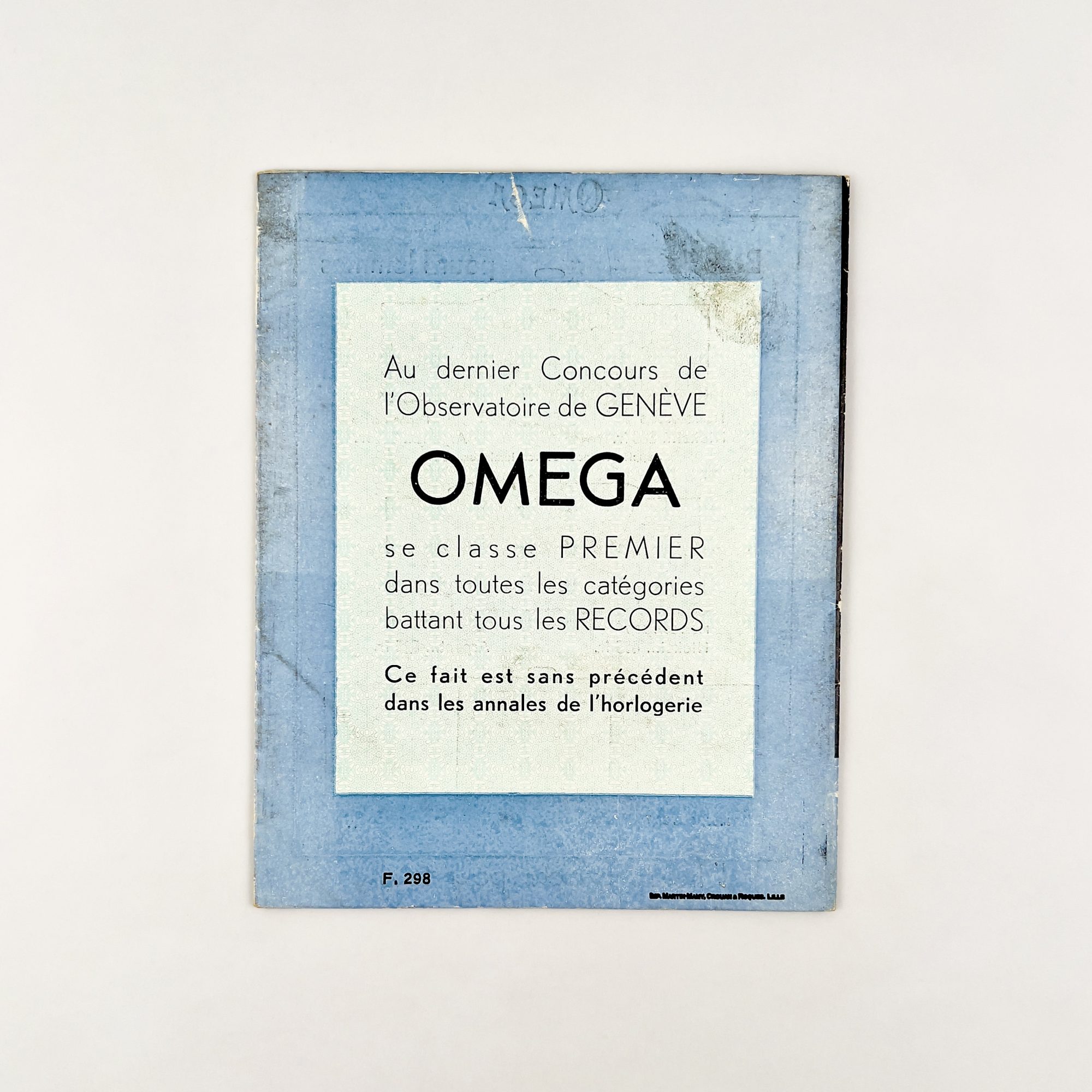 OMEGA CATALOGUE TARIF 1932 – ECY Gallery
